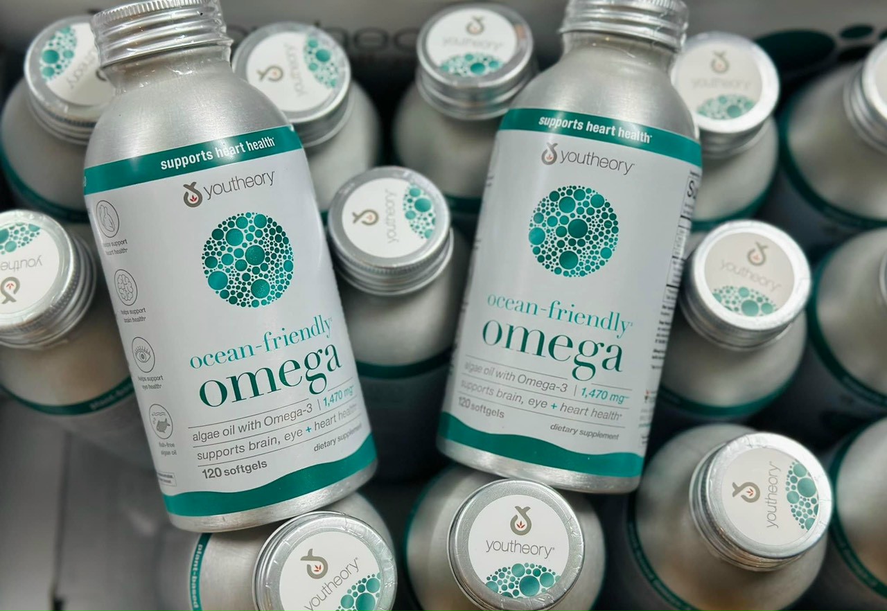 Viên uống omega 3 từ tảo biển ocean friendly omega Youtheory 120 viên Mỹ